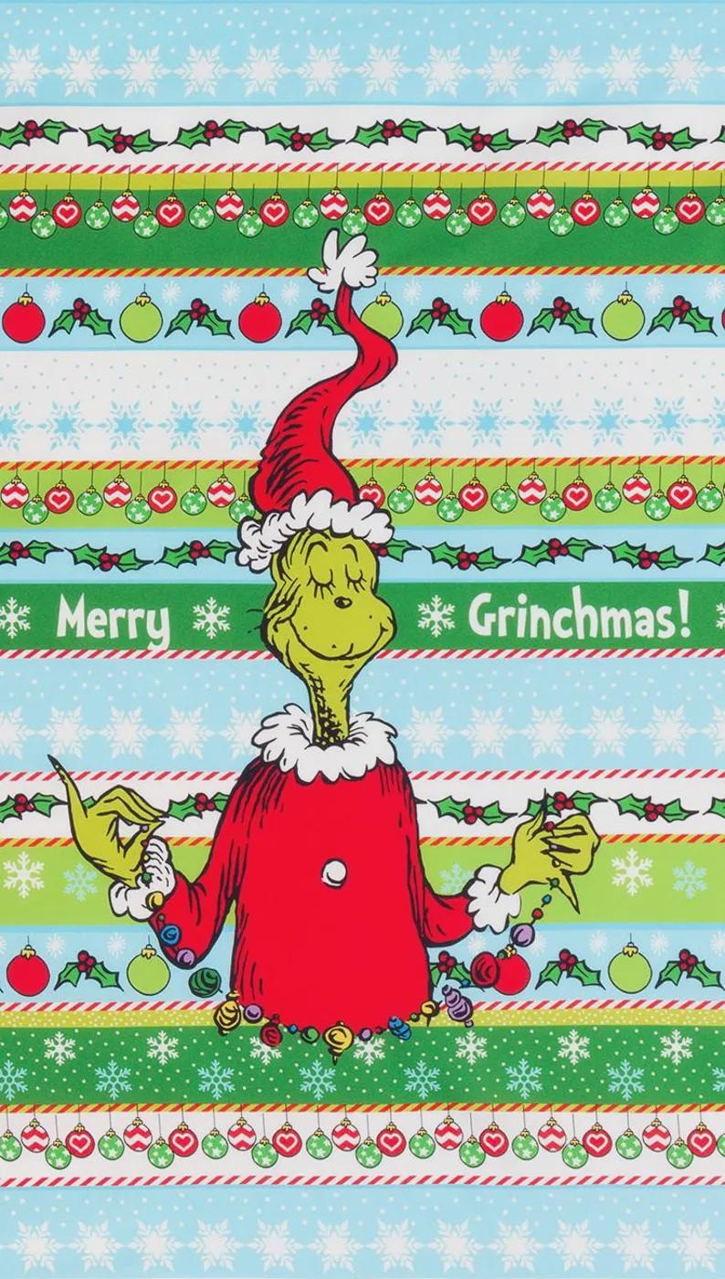 How the Grinch Stole Christmas Block Panel by Dr. Seuss Enterprises for ...