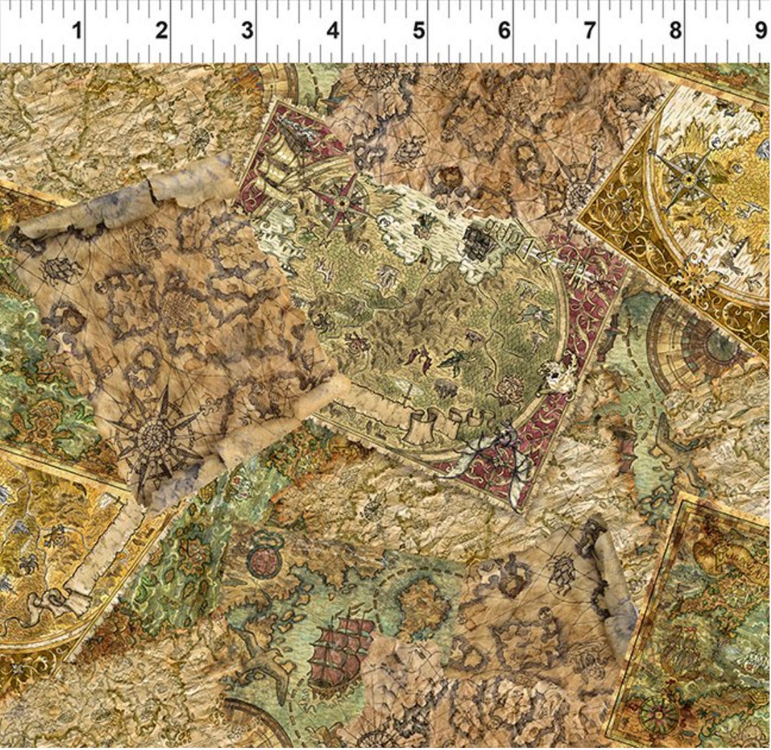 Legendary Journeys Vintage Map by Jason Yenter for in the Beginning ...