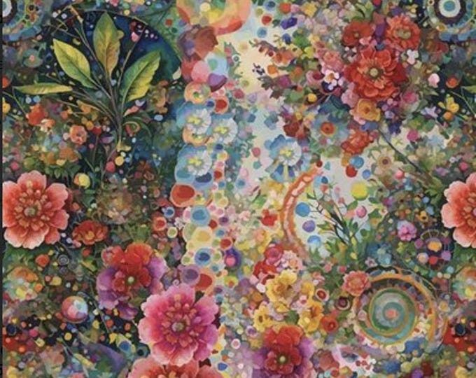 Whimsical Flower Garden by Candy Quilt Design From Hoffman Fabrics ...