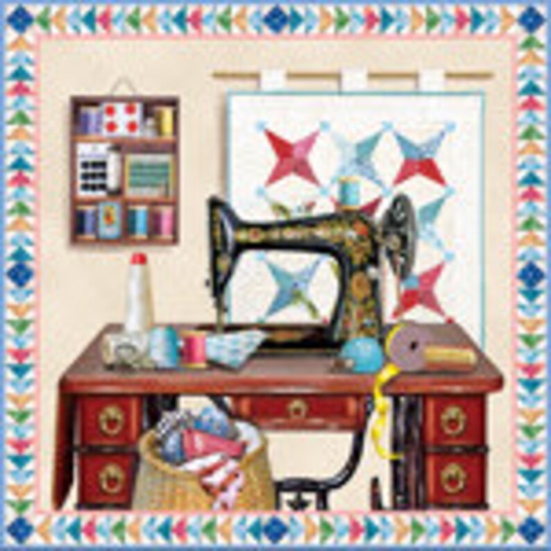 A Stitch in Time Panel From Elizabeth's Studio. Panel - Etsy