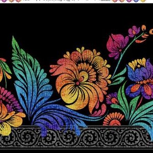 Kit to Make a Vivid One Fabric Kaleidoscope Quilt by Jason Yenter for ...