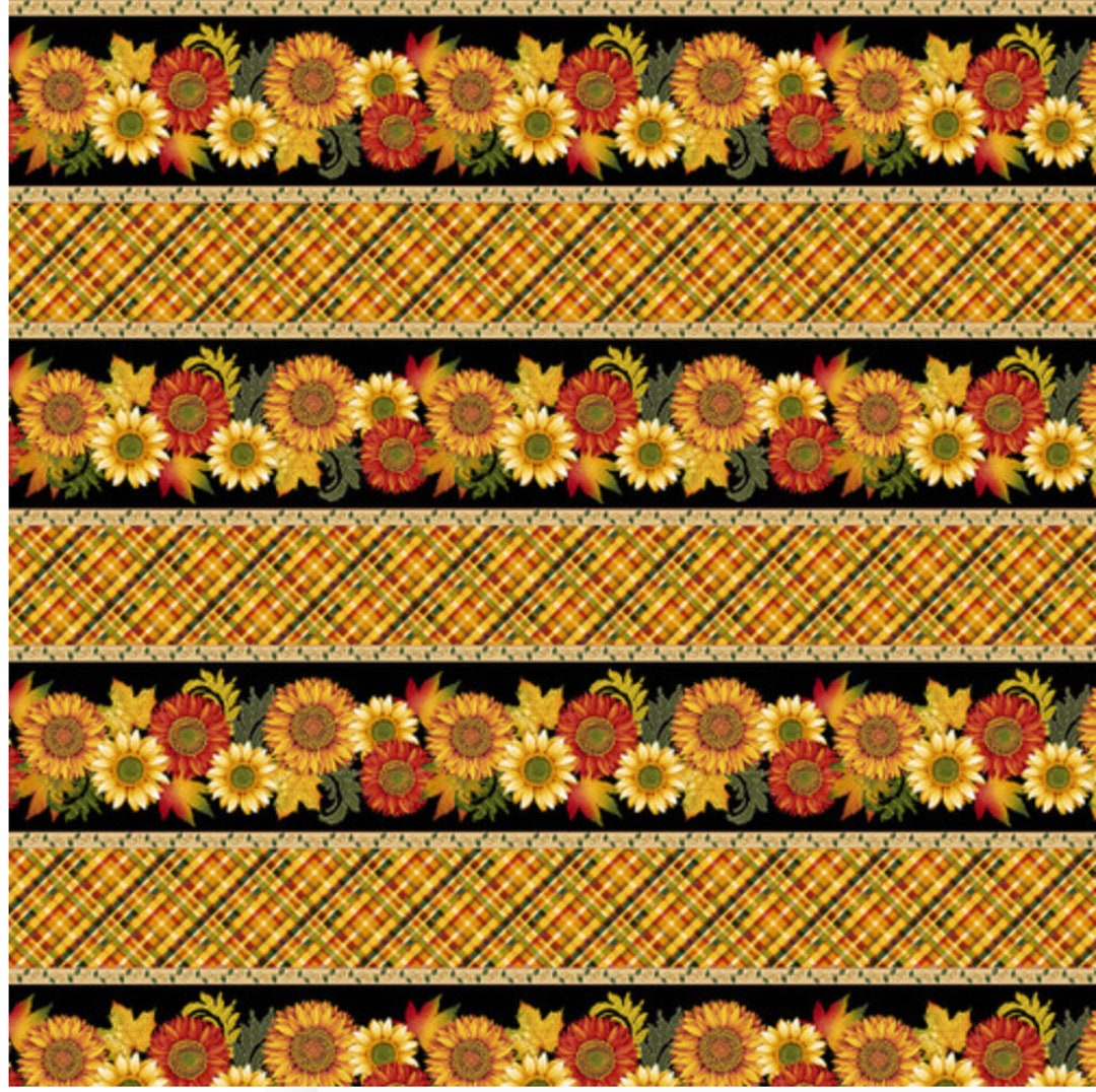 Border Stripe From the Autumn Flourish Collection by Studio E. 6341-99 ...