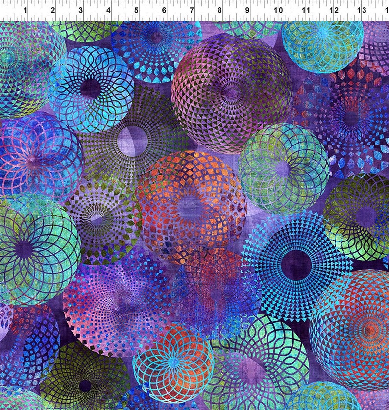 Halcyon Circles by Jason Yenter for in the Beginning Fabrics. - Etsy