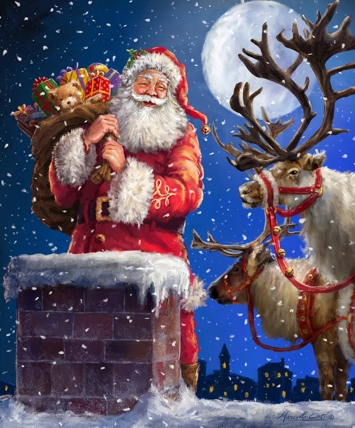 Christmas Panel by Riley Blake From Her Christmas Time is Here ...