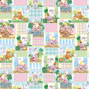 Cottontail Farms Cottontails Farm Block Panel by Nicole Decamp From ...