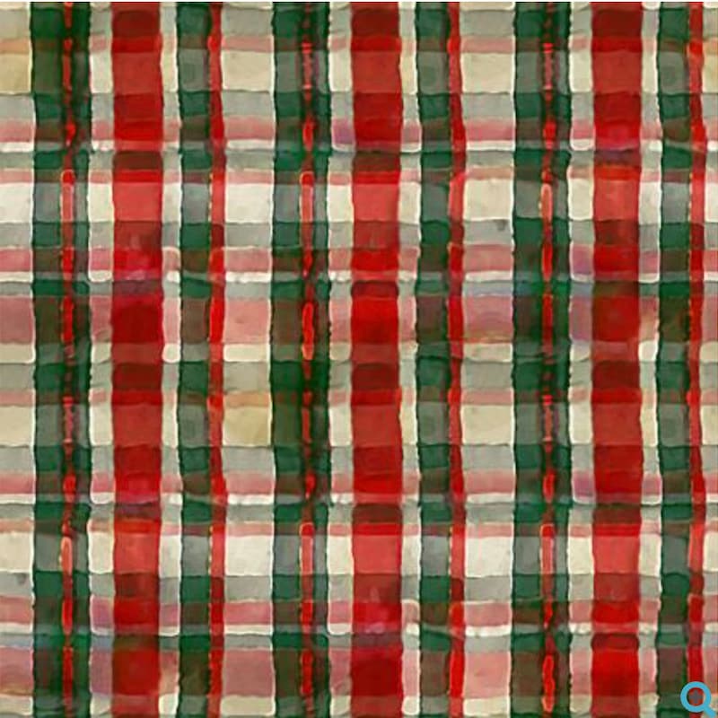 Christmas Plaid Fabric - Etsy