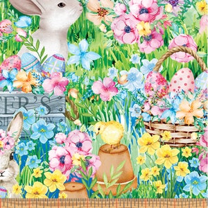 Cottontail Farms Cottontails Farm Block Panel by Nicole Decamp From ...