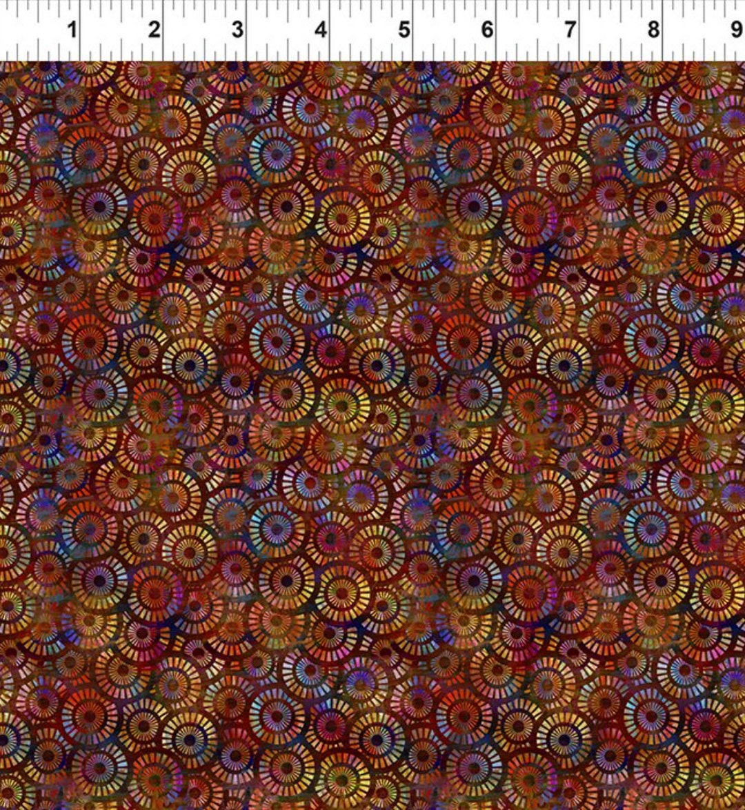 Halcyon II Wheels by Jason Yenter From in the Beginning Fabrics. 28HN-1 Multi - Etsy