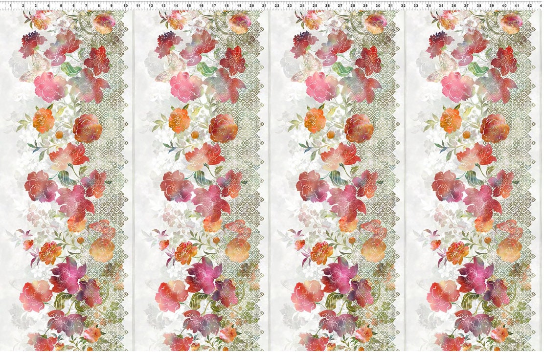 Ethereal Border by Jason Yenter for in the Beginning Fabrics, 10JYT-1 ...