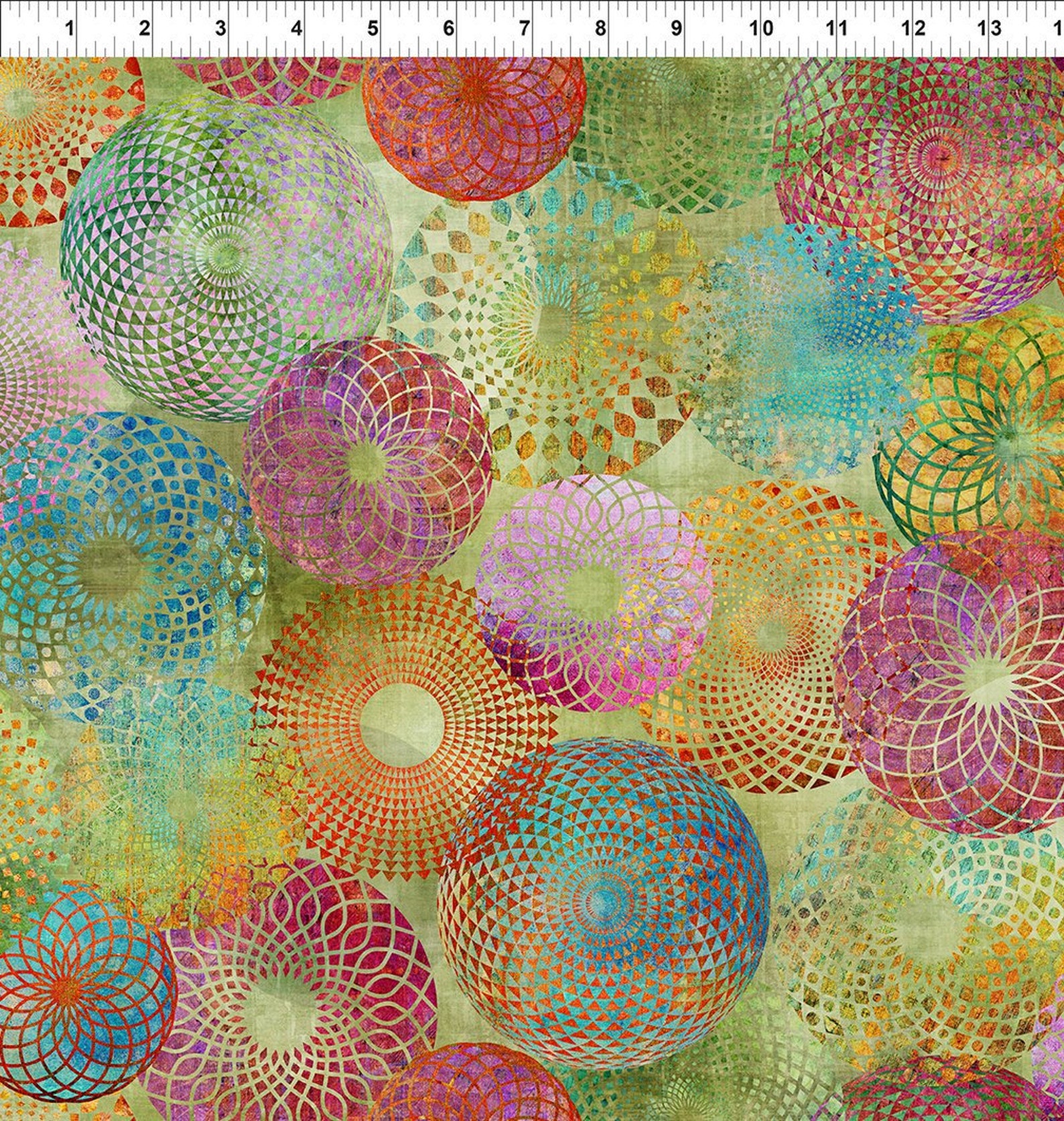 Halcyon Circles by Jason Yenter for in the Beginning Fabrics. 3HN1 Through 3HN4 - Etsy