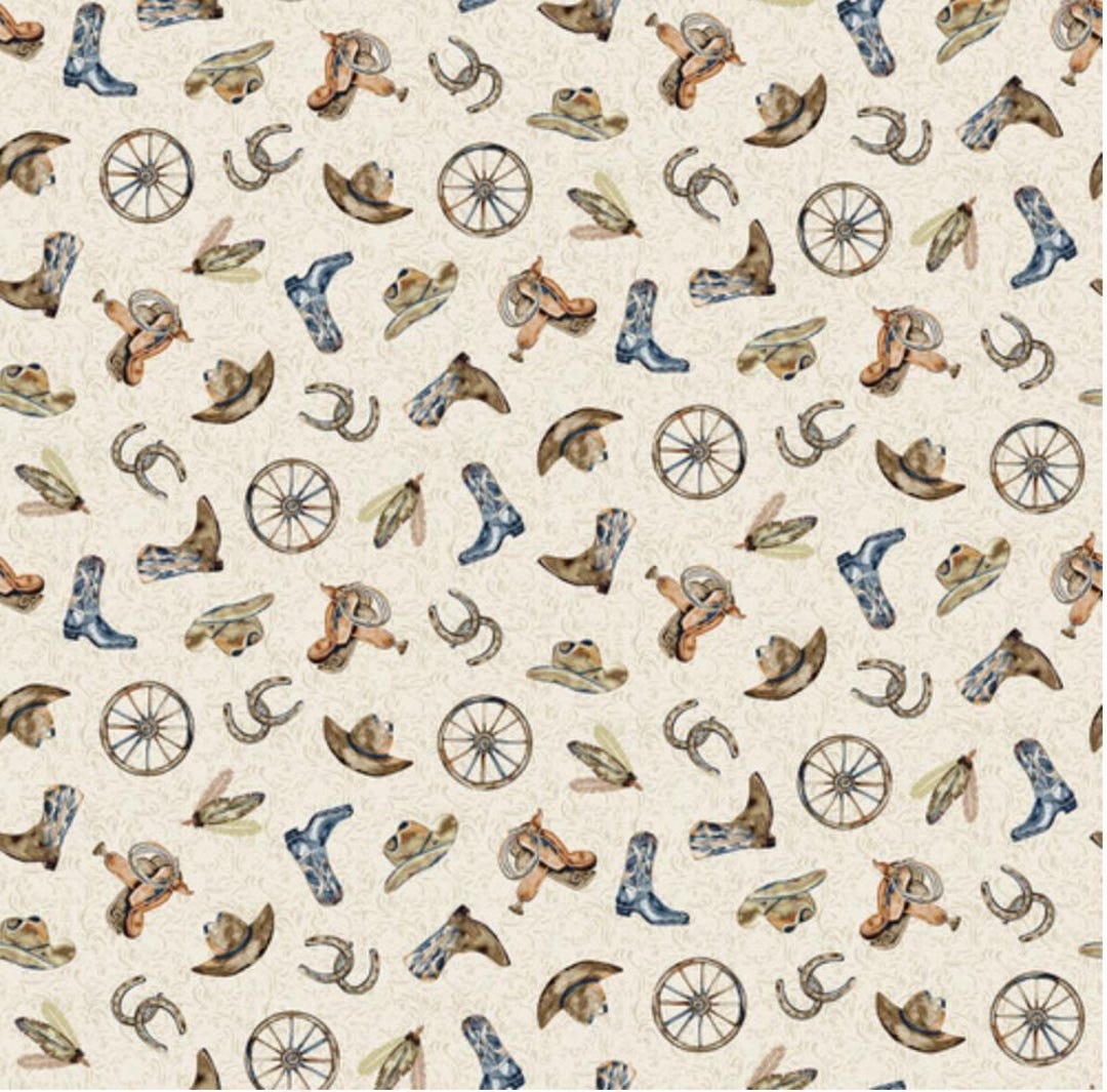Western View Western Motifs With Feathers by Denise Sullivan for Henry ...