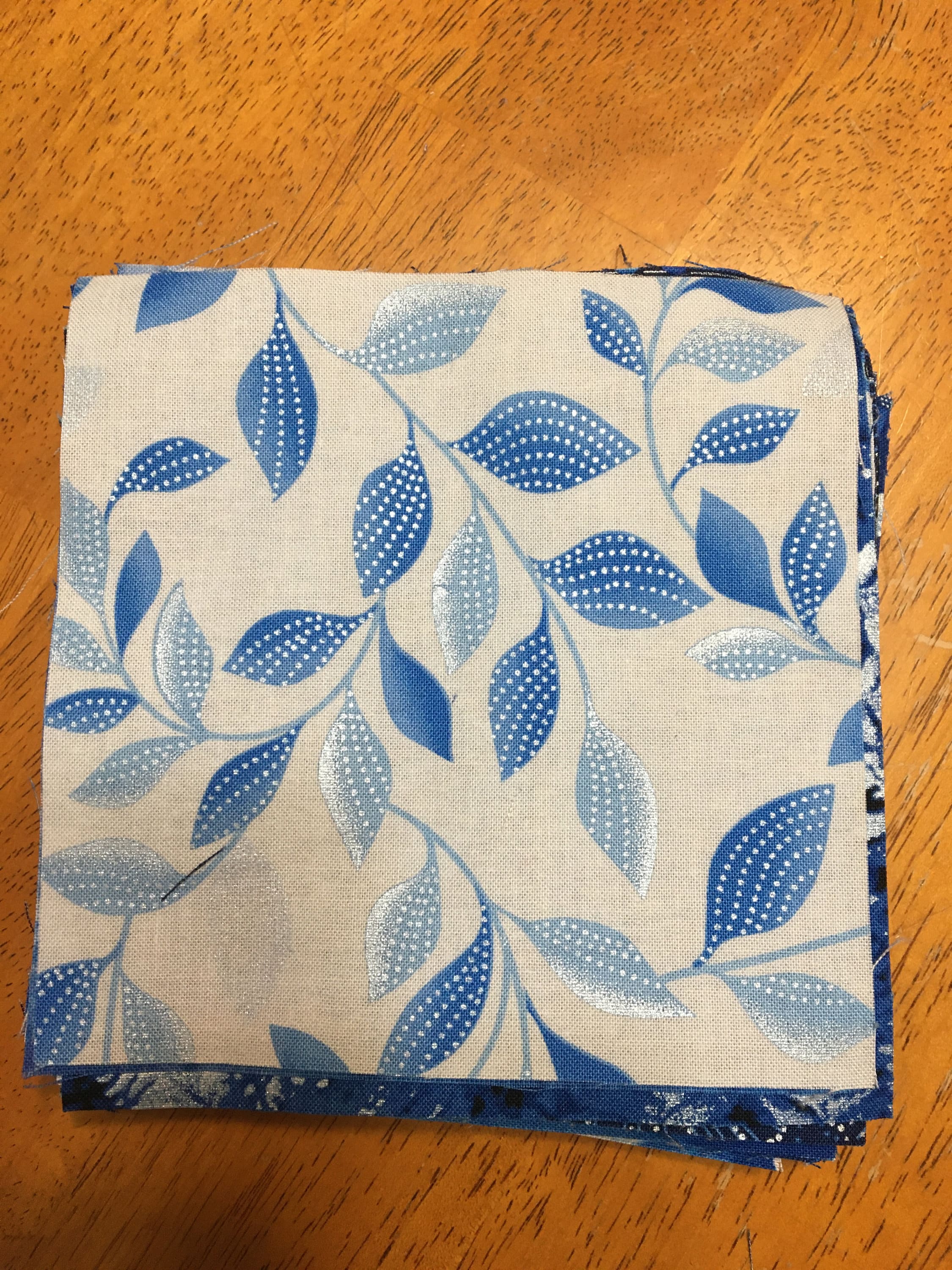 Charm Pack of Blue and White Fabrics From Various - Etsy