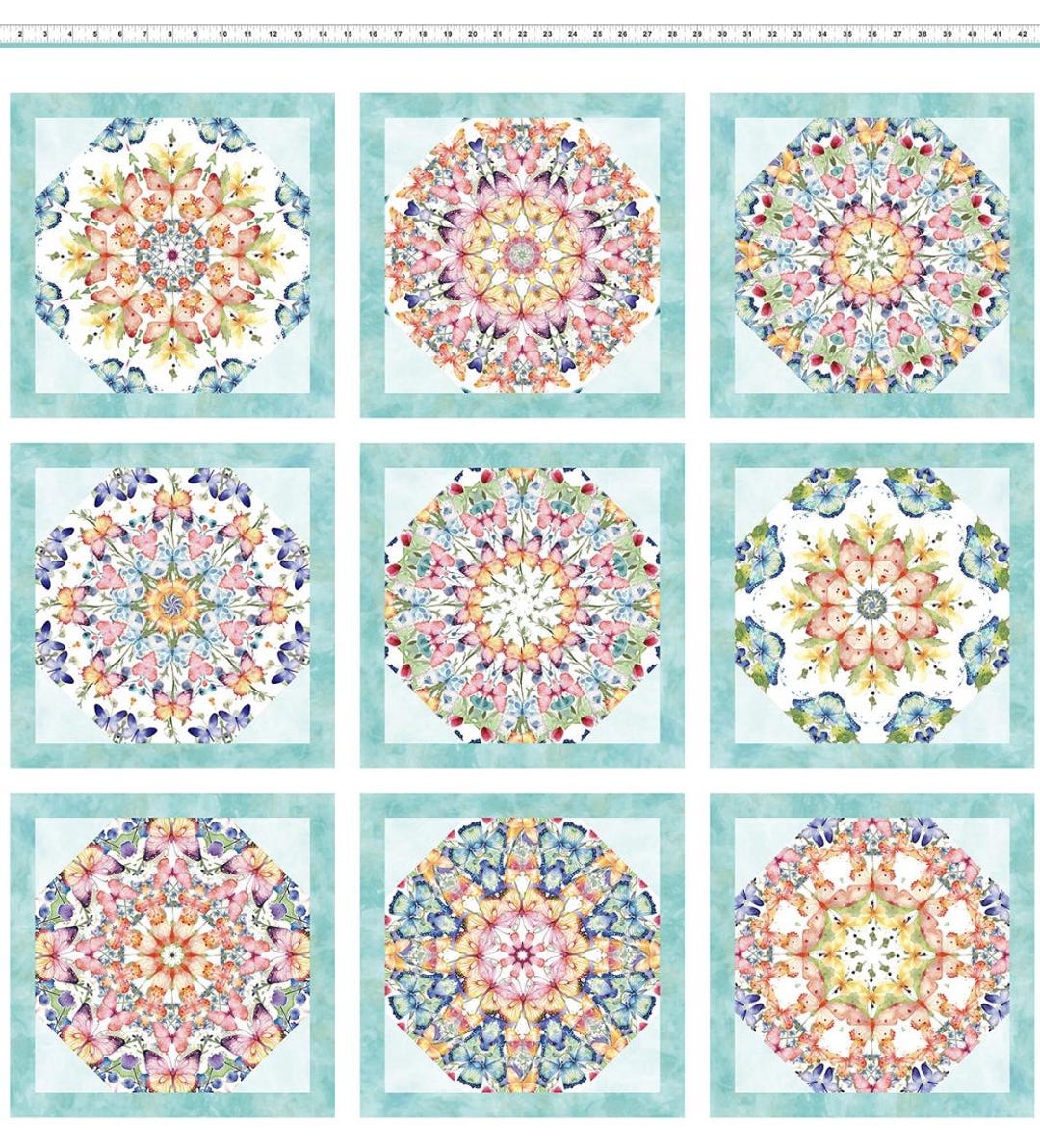 Butterfly Fantasy Panel by Jason Yenter for in the Beginning Fabrics ...