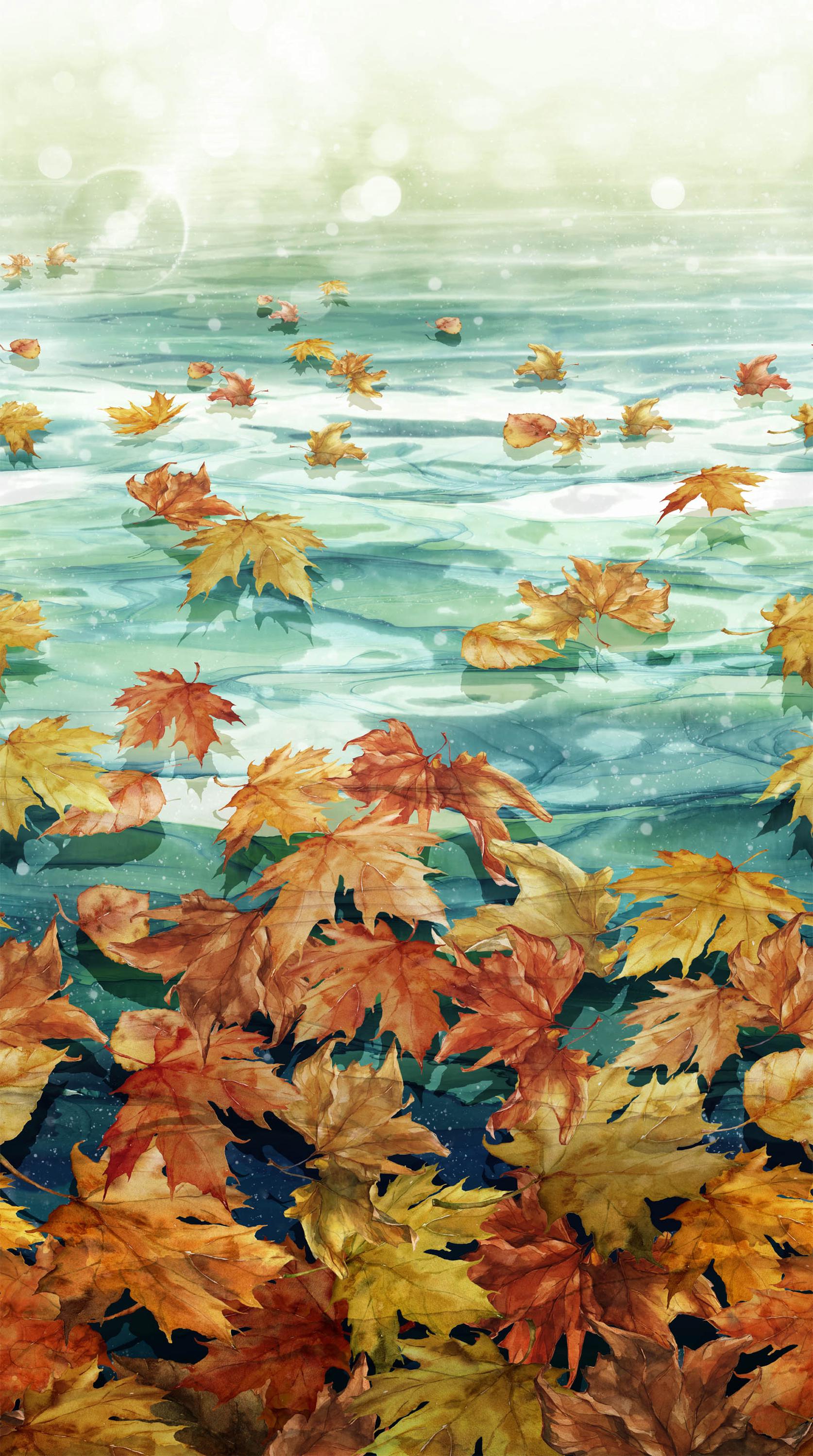 Autumn Breeze Layered Leaves by Northcott Fabrics. DP28059-37 Rust - Etsy
