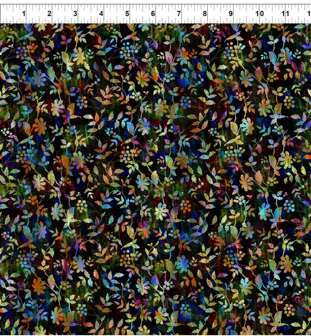 Halcyon II Vines by Jason Yenter From in the Beginning Fabrics. 25HN-1 Multi - Etsy