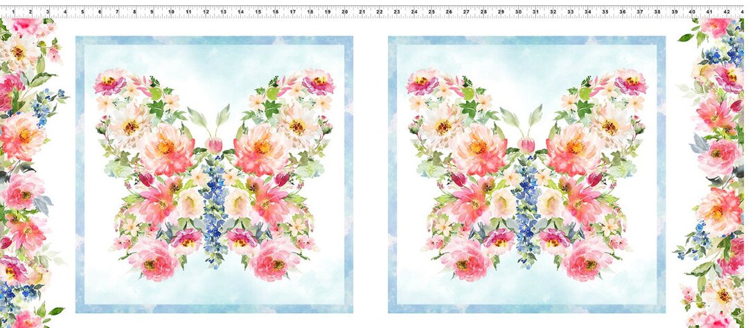 Victoria Butterfly Panel by Jason Yenter From in the Beginning Fabrics ...