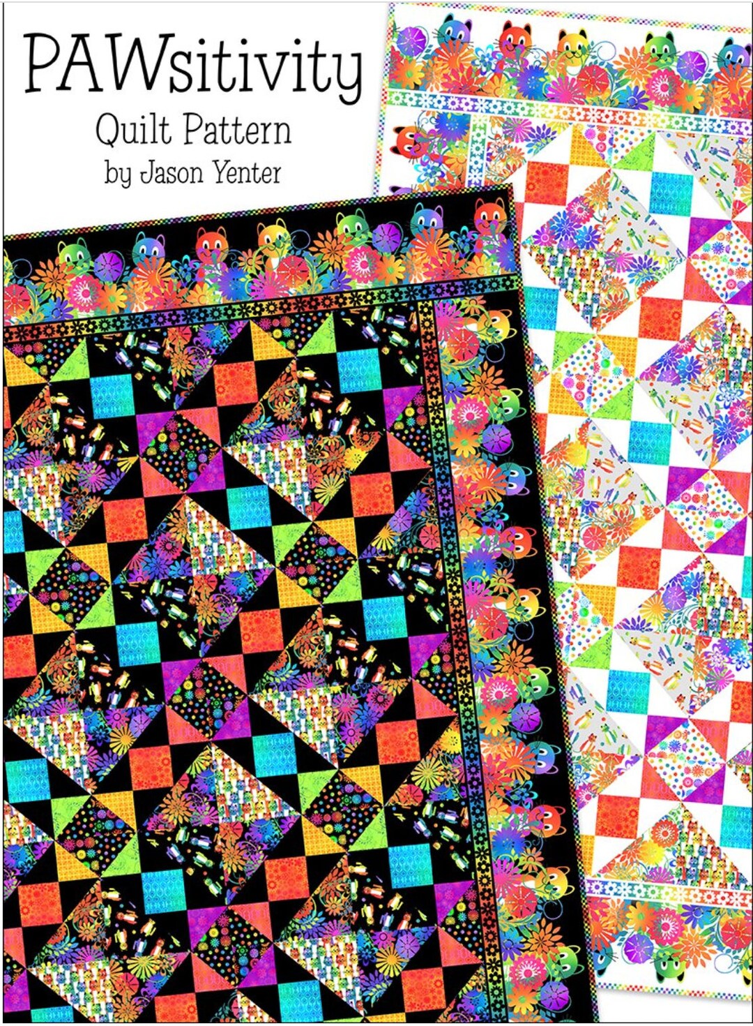 Pawsitivity Quilt Kit by Jason Yenter for in the Beginning Fabrics ...