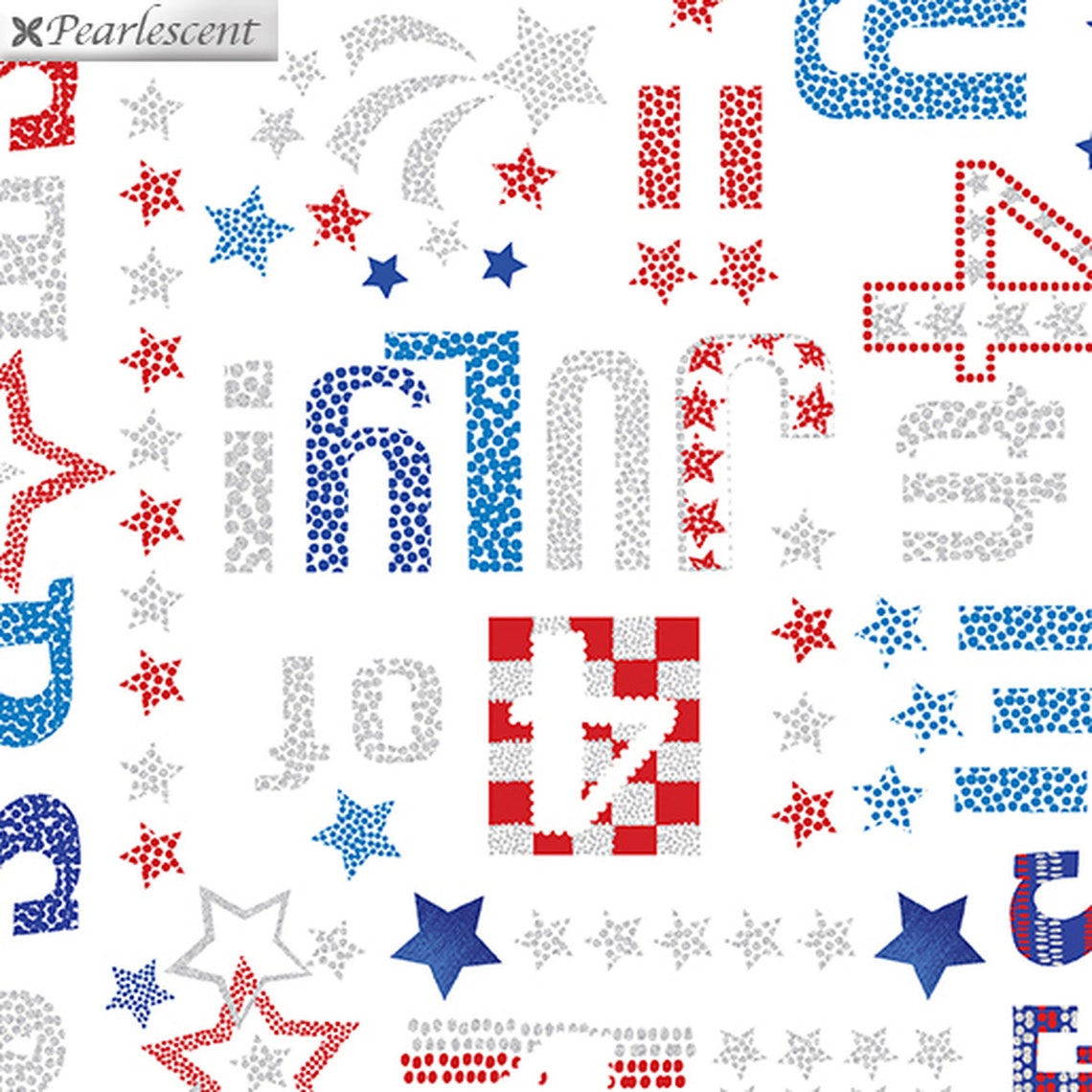 Celebration Stars Sky Blue From the Kanvas (benartex) Star Spangled ...