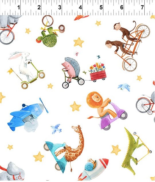 On the Go Border Multi by Jason Yenter for in the Beginning Fabrics ...