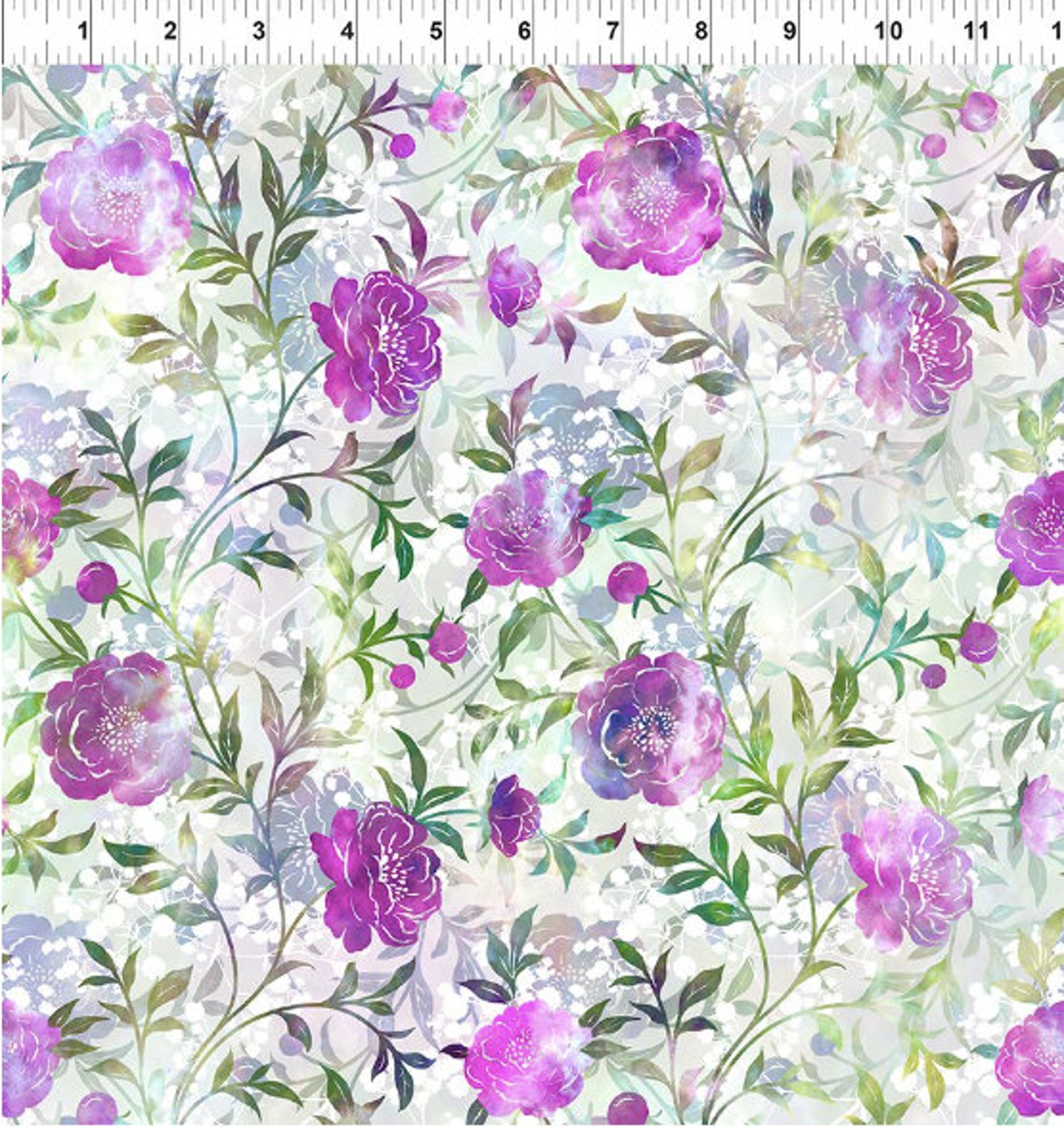 Ethereal Border by Jason Yenter for in the Beginning Fabrics, 10JYT-1 ...
