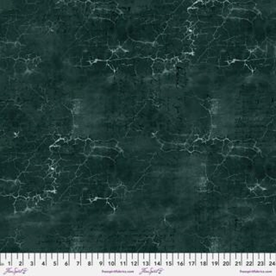 Cracked Shadow Jade Dark Green by Tim Holtz for Free Spirit Fabrics ...