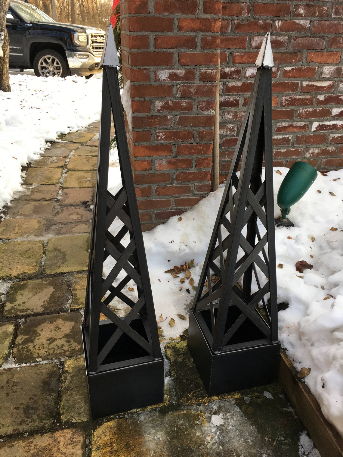 Steel Garden Pyramid - Etsy