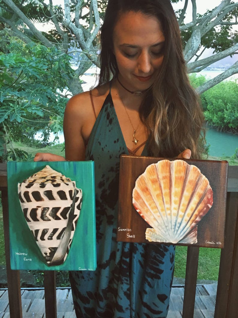 Hebrew Cone Shell Oil Painting *canvas Print* - Etsy