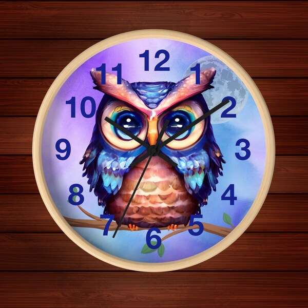 Owl Clock - Etsy
