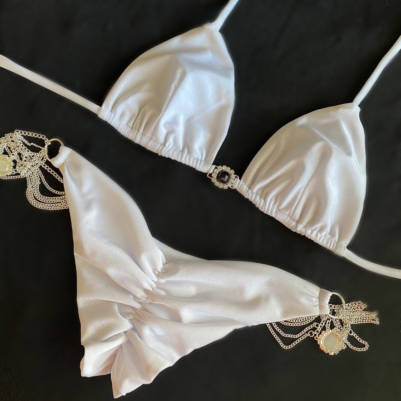 Rhinestone Bikini - Etsy