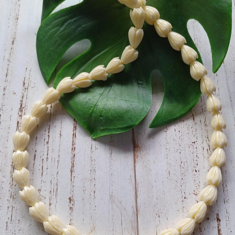 Carved Pikake Beads - Etsy