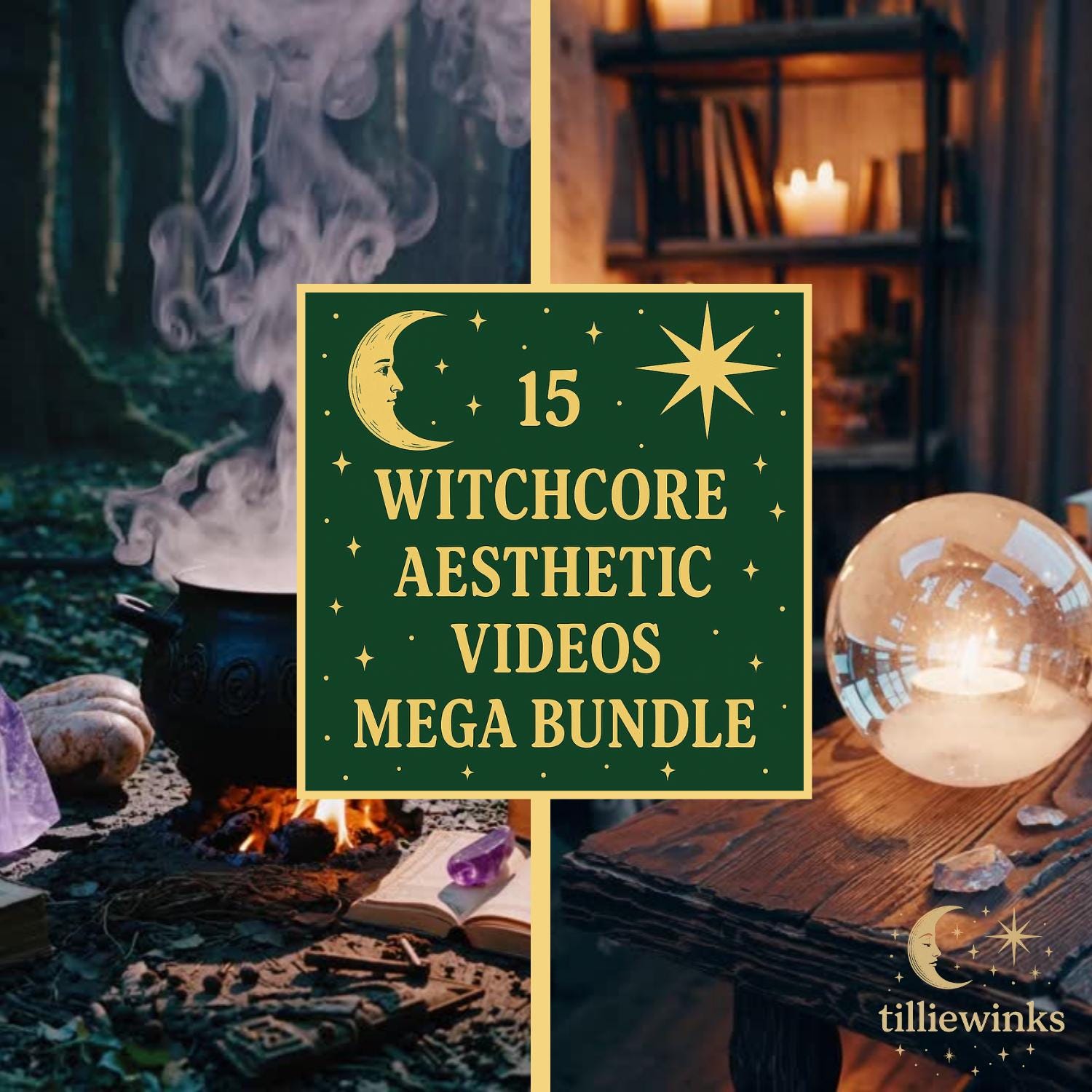15 Witchcore Aesthetic Videos Mega Bundle - Vertical MP4 Loops ...
