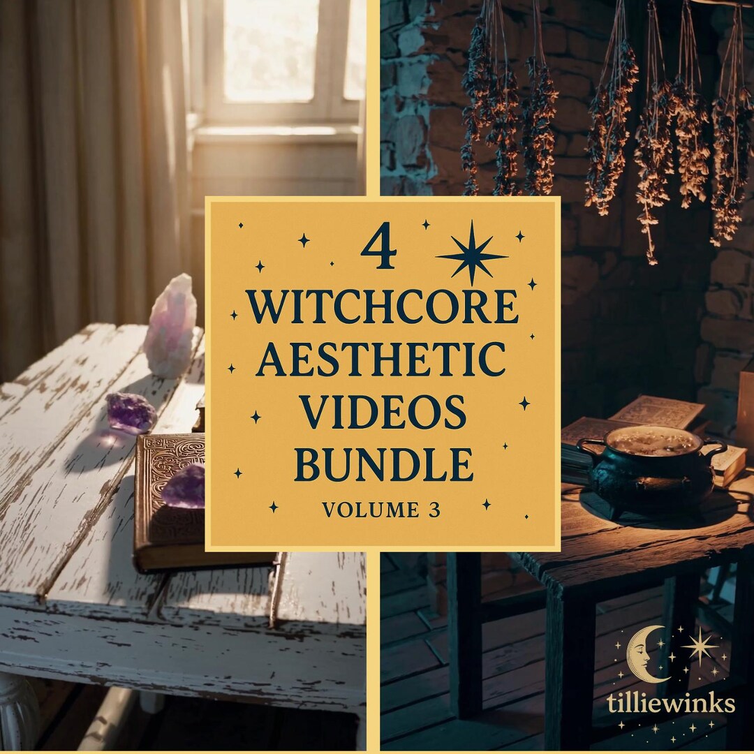 Witchcore Aesthetic Video Bundle – Volume 3 | 4 Vertical MP4 Loops for ...