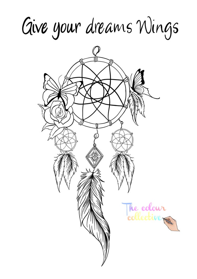 Inspirational Art Therapy Colouring Book/pages | Etsy