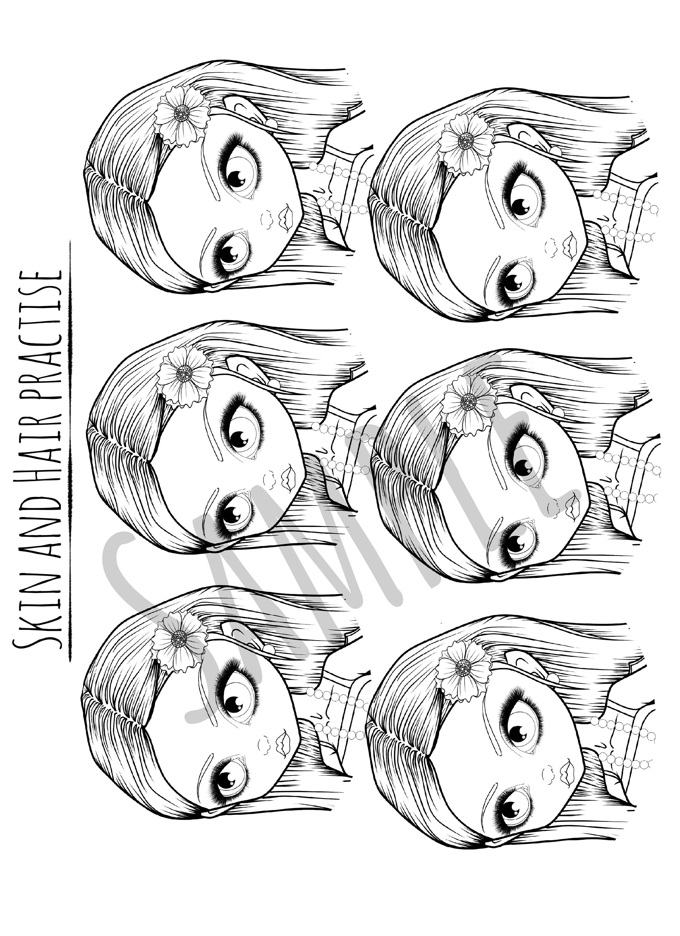 Little Darlings colouring Diary PDF Colour Swatch | Etsy