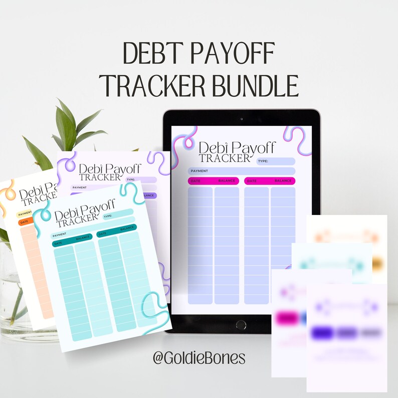 Debt Payoff Tracking BUNDLE | Saving Plan | Goodnotes Template | Goal ...