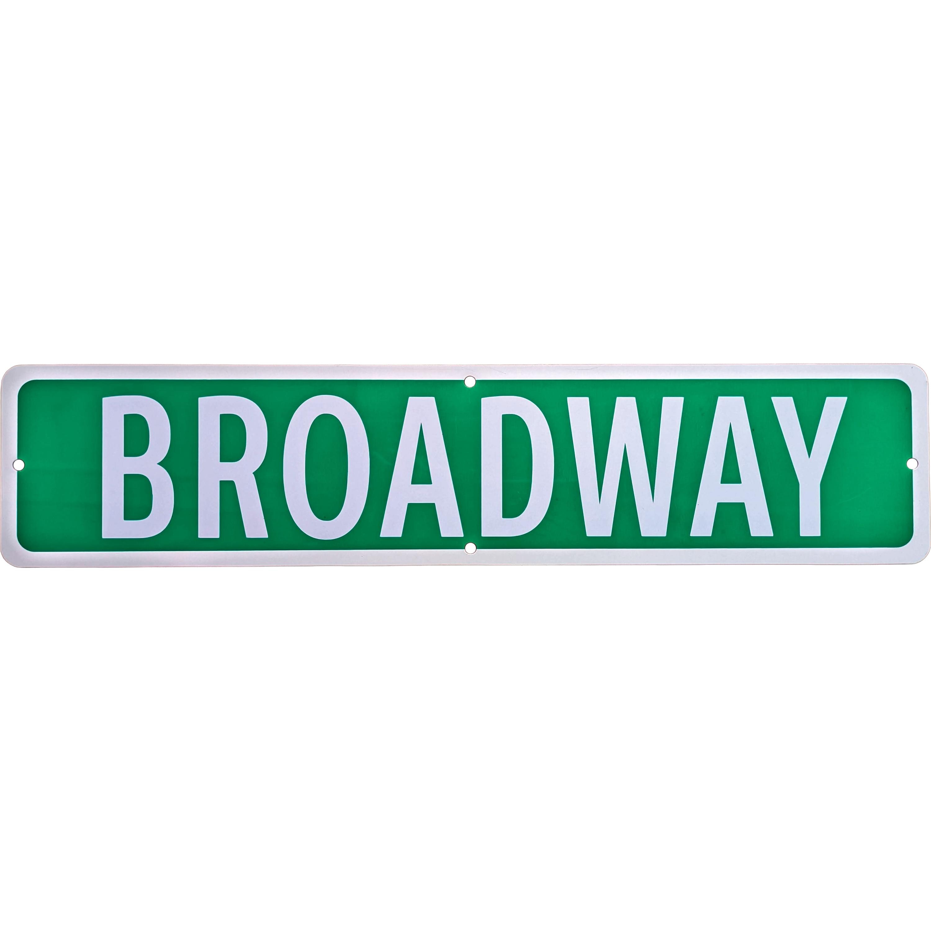 Broadway Iconic NYC Metal Street Sign - Decorative Wall Art for Home or ...