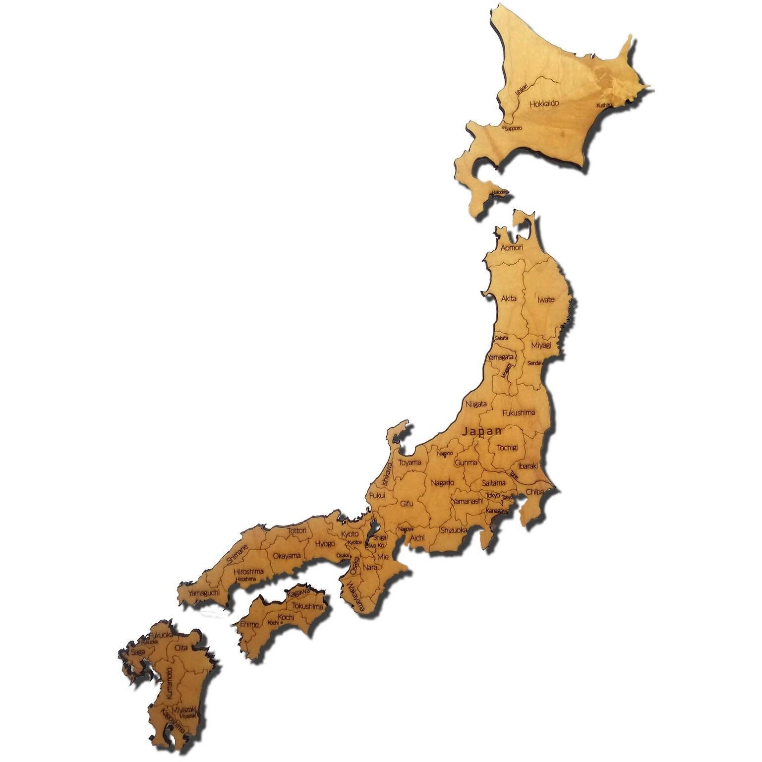 Japan Map Handmade Gift Wood Wall Art - Vintage Travel Home Decor - Etsy