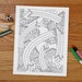 Abstract Printable Coloring Pages 5 Pack 2 of 10 - Etsy