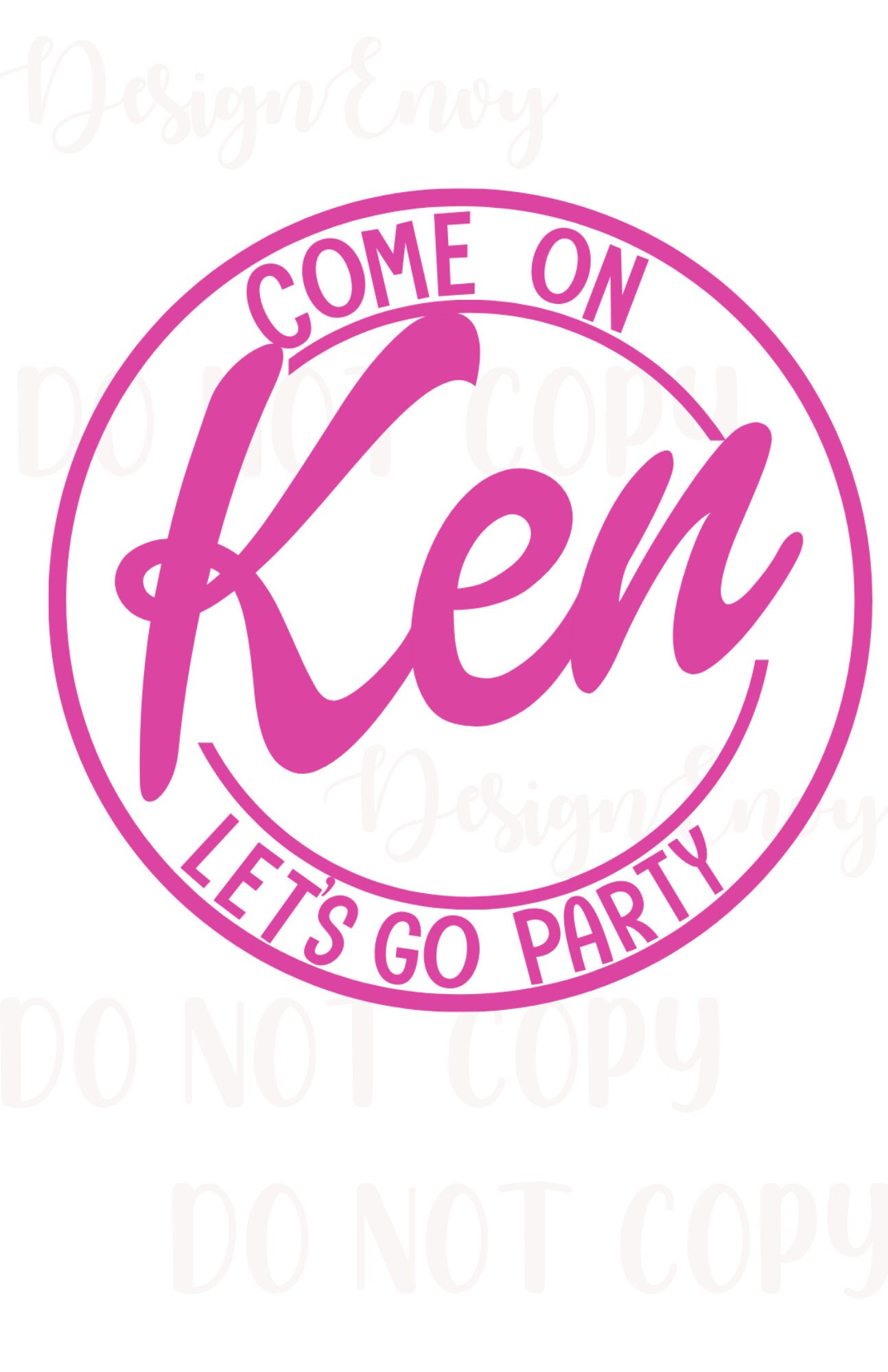 Barbie Ken Lets Go Party with Leopard Print Digital Design | Etsy