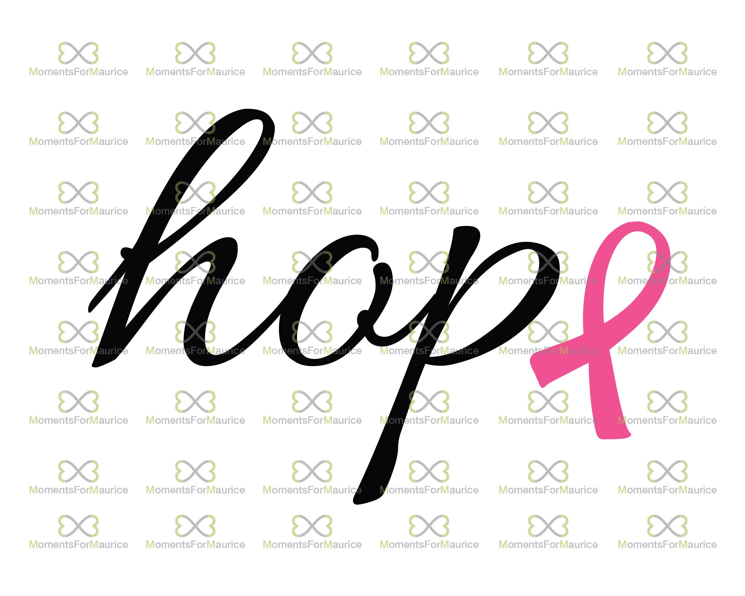Hope Ribbon Svg Hope Svg Fight Cancer Svg Fight Like A Girl | Etsy