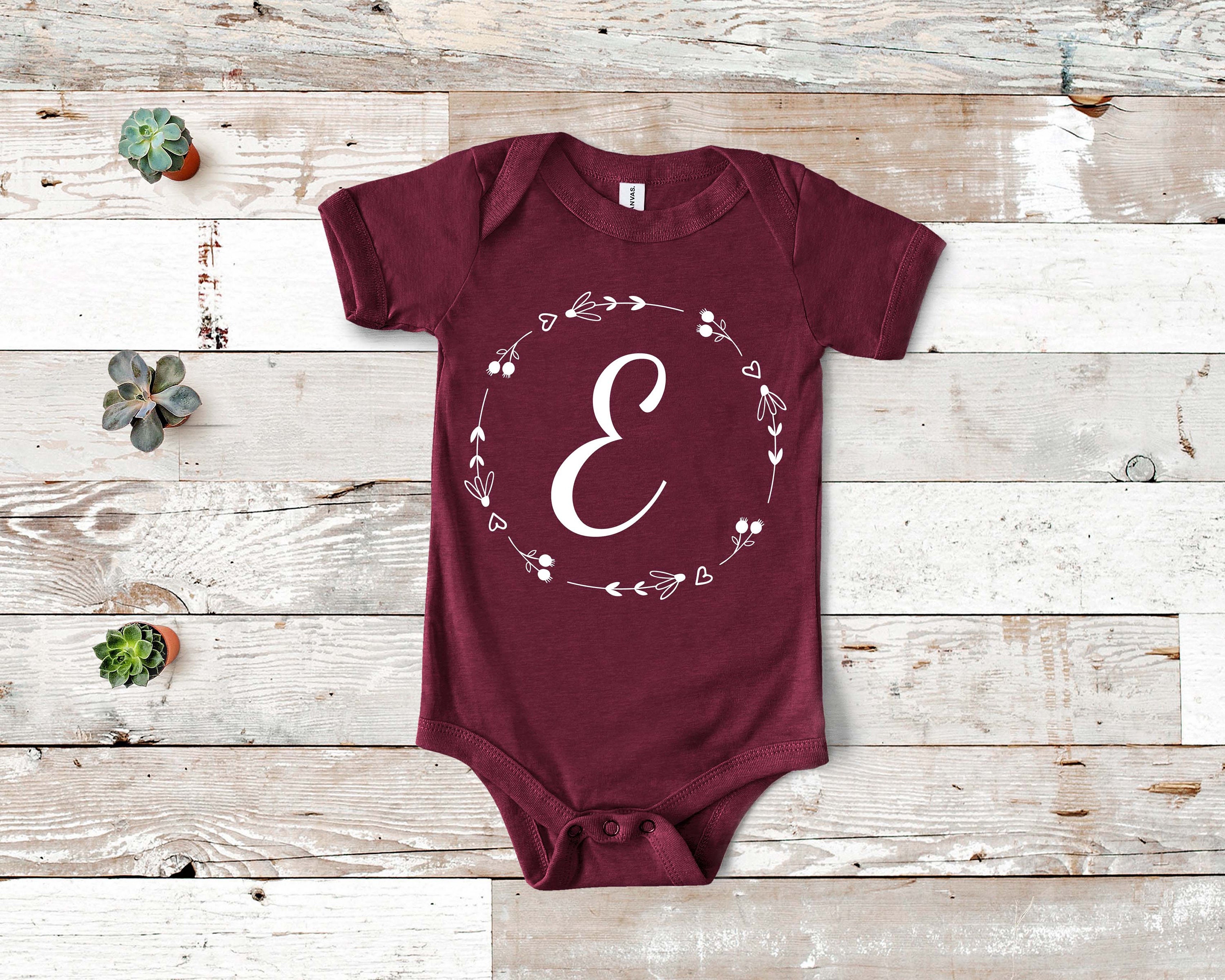 E Initial Svg Floral Initial Svg Initial Monogram Svg | Etsy