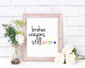 Broken Crayons Still Color SVG - Etsy