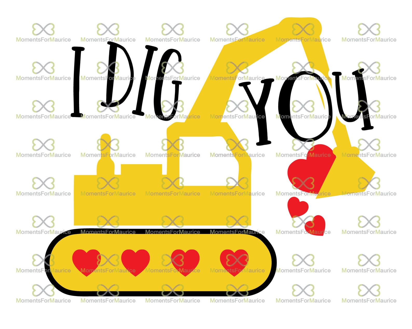 I Dig You Svg Boy Valentine Shirt Valentine Truck Svg - Etsy