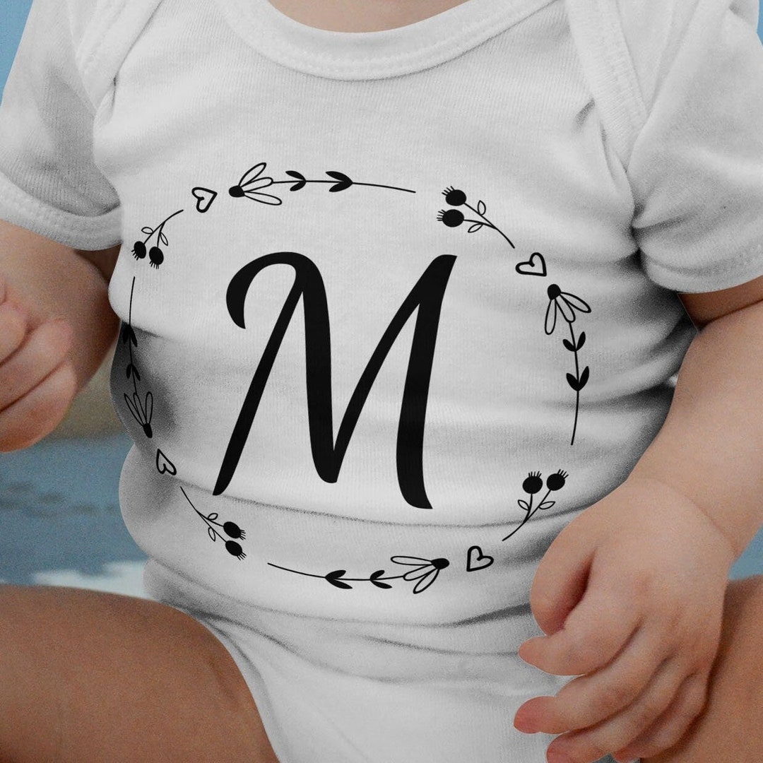 Monogram M Svg, Letter M Svg, M Initial Svg, Floral Initial Svg ...