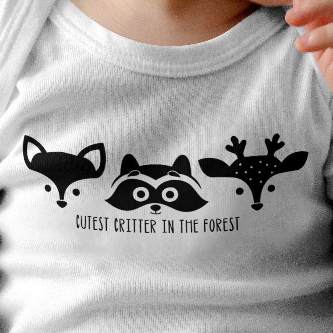 Woodland Animal Svg, Funny Baby Svg, Woodland Baby Shirt, Little ...
