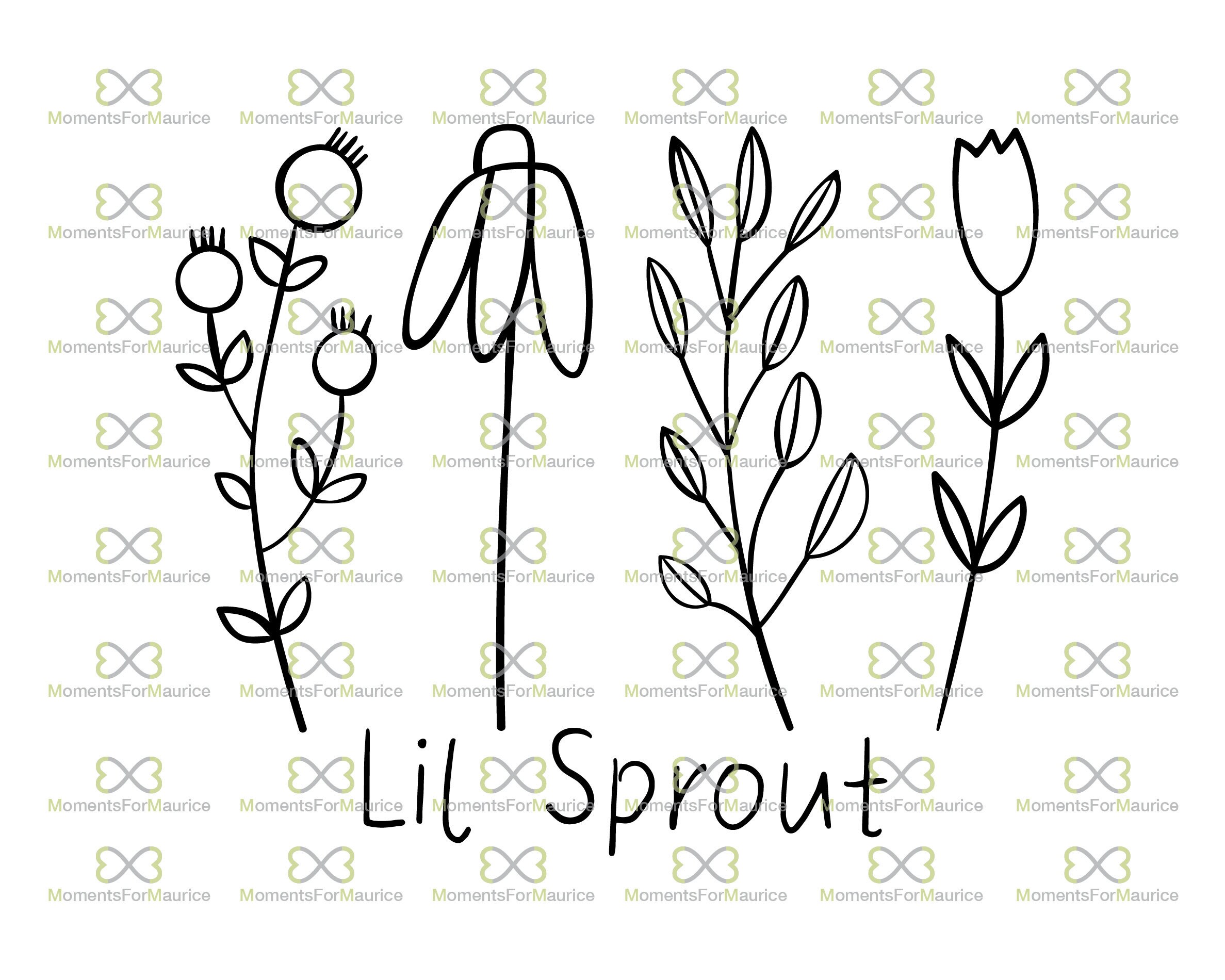 Little Girl Svg Little Sprout Svg Wildflower Svg Newborn | Etsy