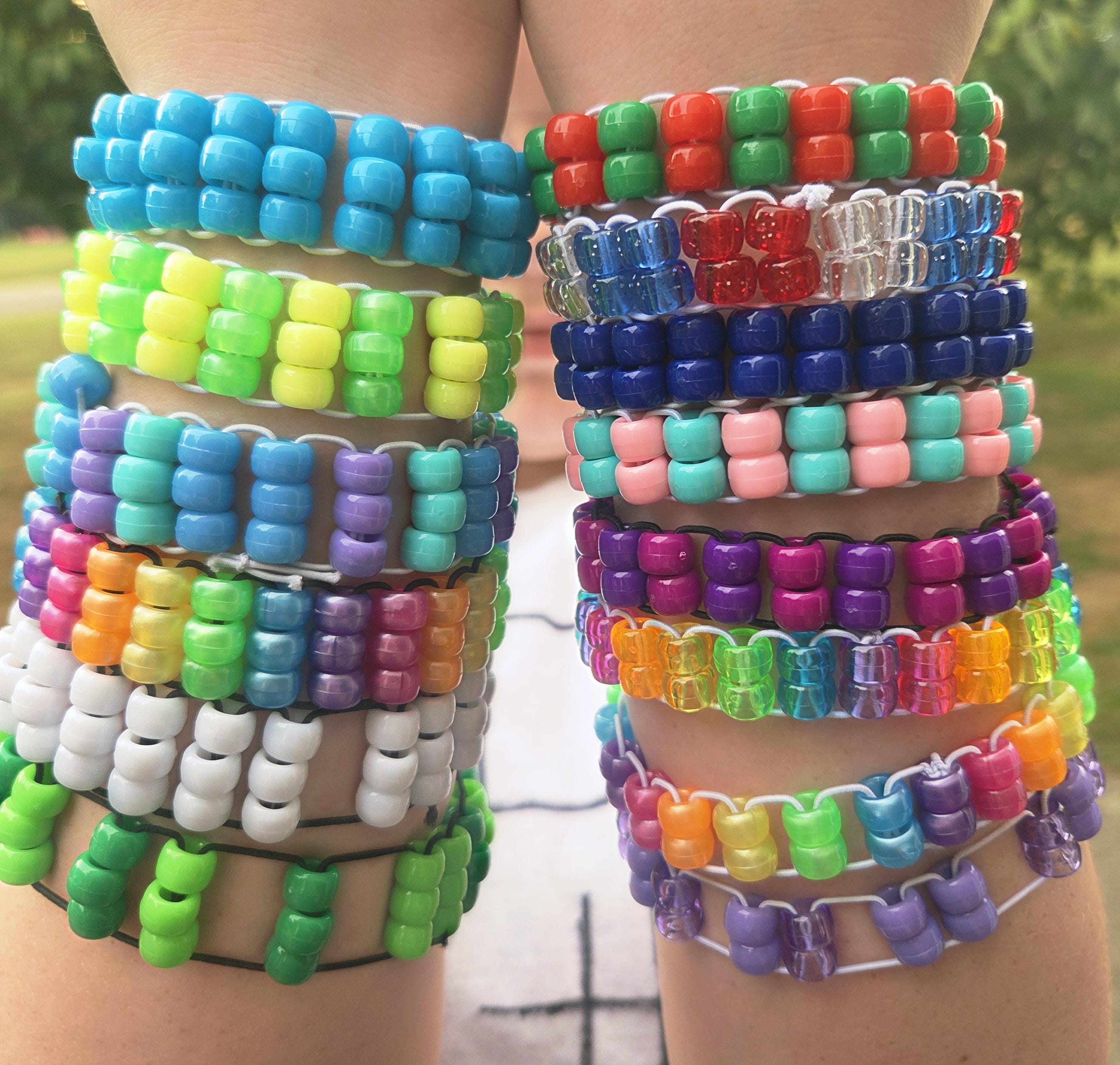 Pony Bead Ladder Bracelets - Etsy