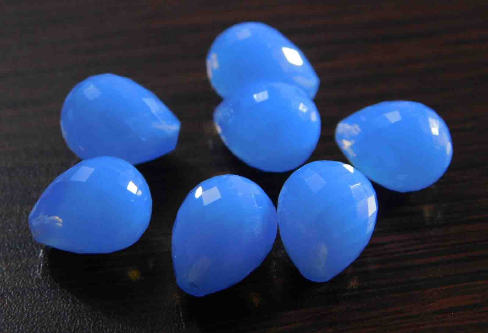 Chinese Blue Fire Opal Handmade Faceted Teardrop Shape Top - Etsy UK