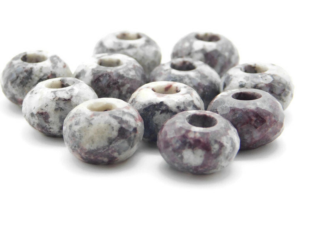 Natural Wild Horse Jasper European Bracelet Fit Charm Beads, Big Hole ...