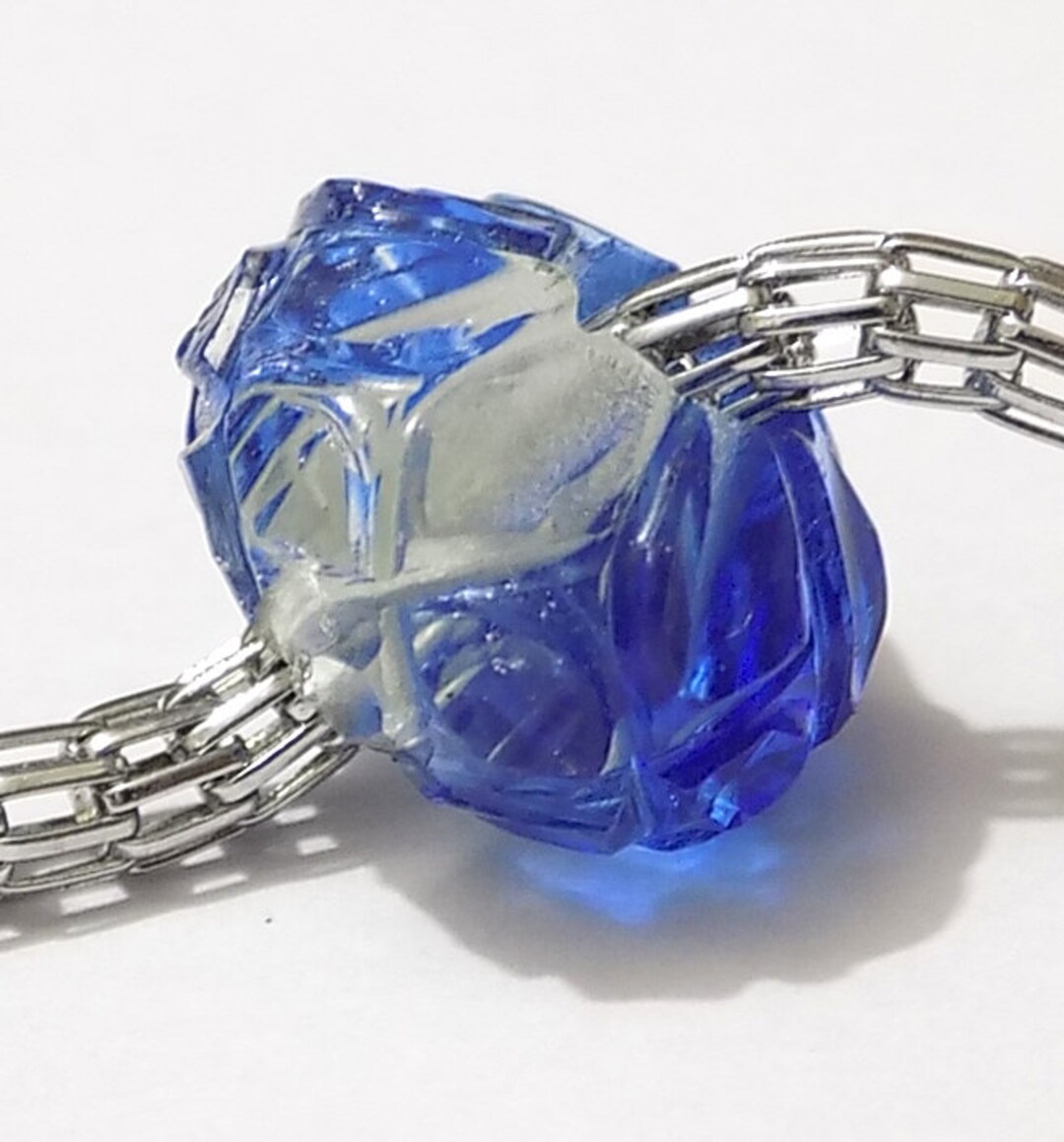 AAA Simulated Blue Rutile Quartz Handmade Carved European - Etsy